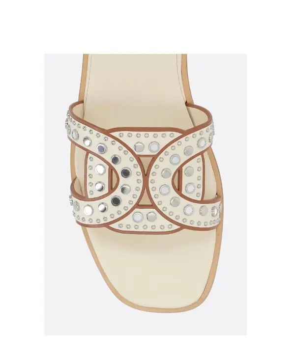 TOD'S Studded Slip-on Sandals