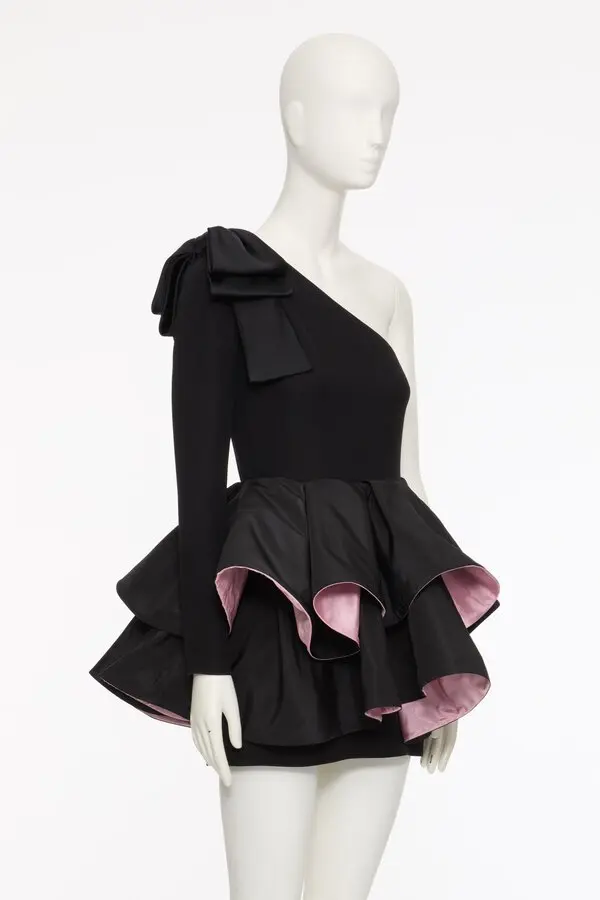 Valentino Garavani One-shoulder Ruffled Mini Dress