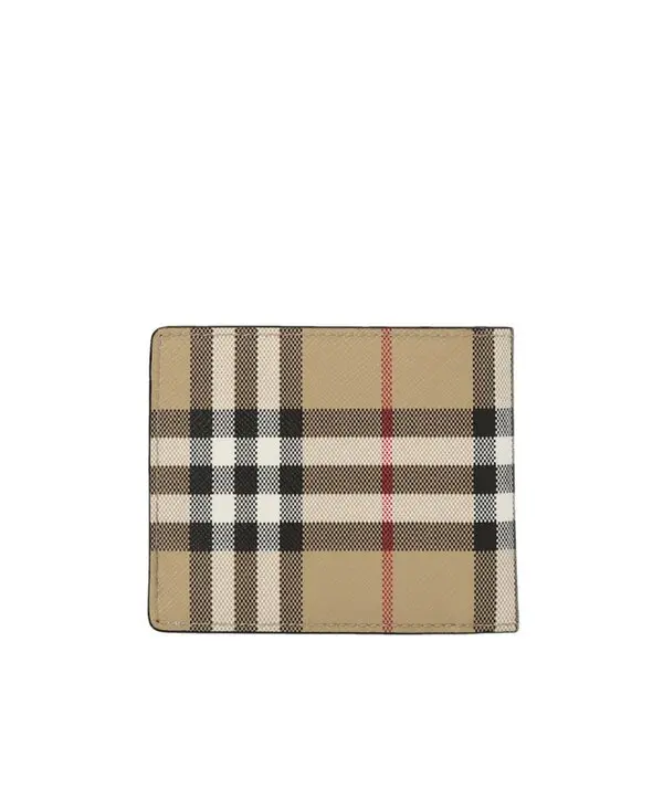 Burberry Checked Bi-fold Wallet