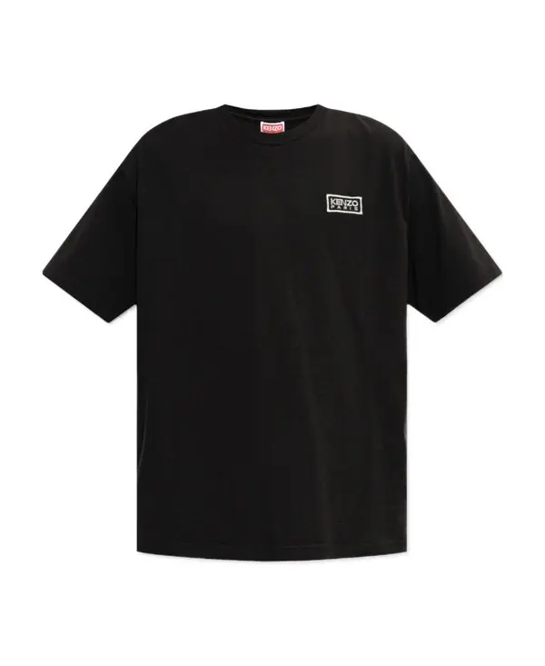 Kenzo Logo Embroidered Crewneck T-shirt