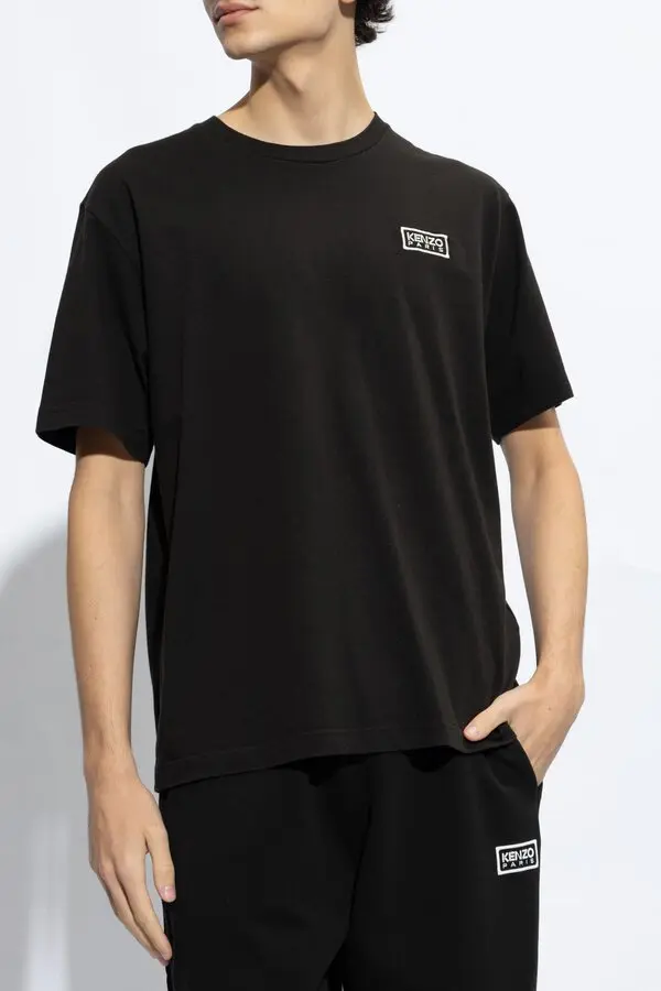Kenzo Logo Embroidered Crewneck T-shirt