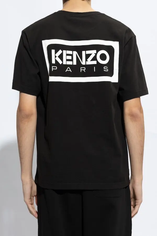Kenzo Logo Embroidered Crewneck T-shirt