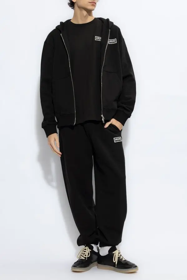 Kenzo Logo Embroidered Crewneck T-shirt