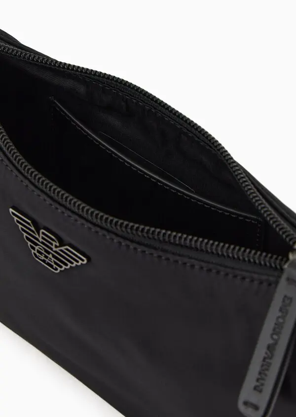 Emporio Armani Logo Plaque Mini Hobo Bag