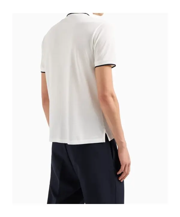 Emporio Armani Logo Embroidered Polo Shirt