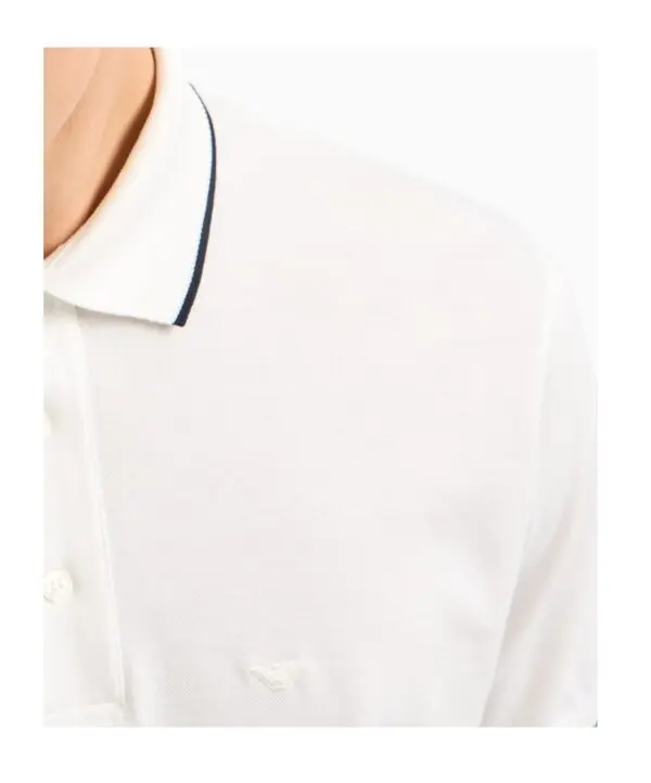 Emporio Armani Logo Embroidered Polo Shirt