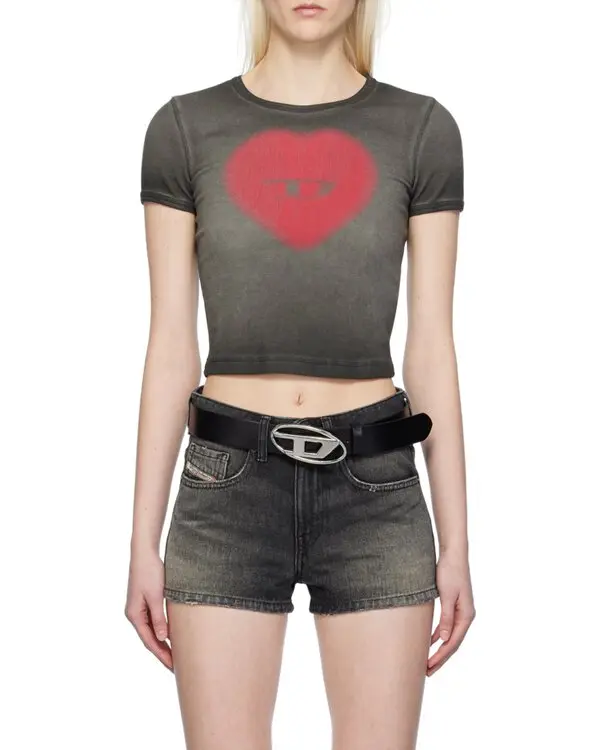 DIESEL® Heart Logo Printed T-shirt
