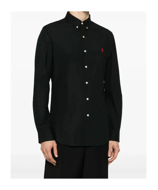 Polo Ralph Lauren Logo Embroidered Long-sleeved Shirt