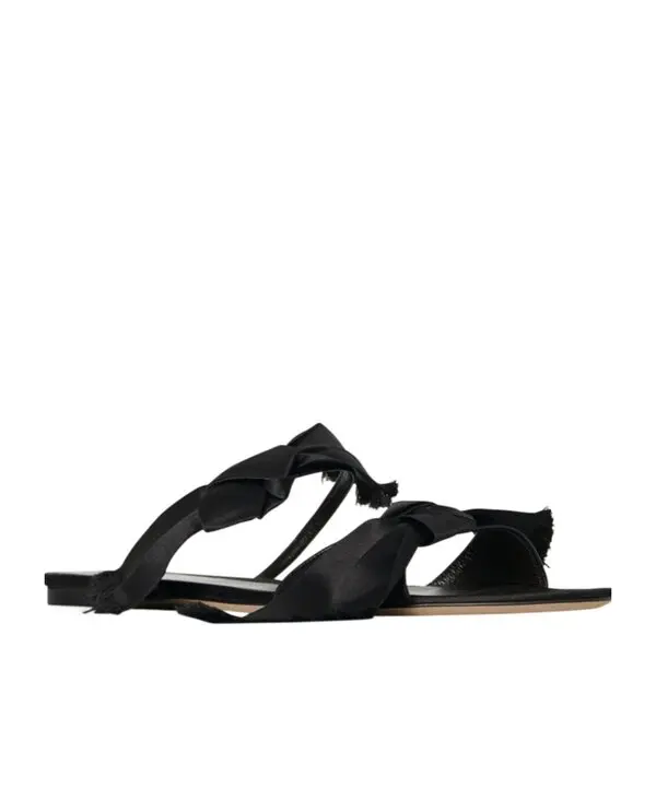 THE ROW Vika Satin Knot Sandals