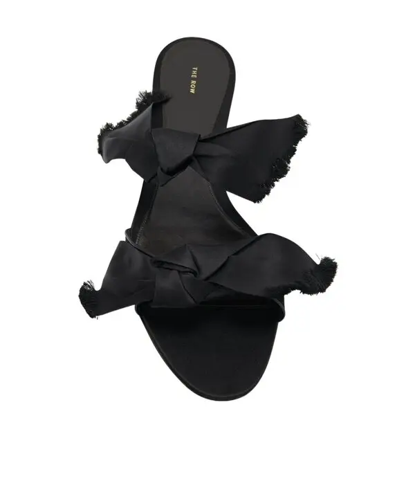 THE ROW Vika Satin Knot Sandals