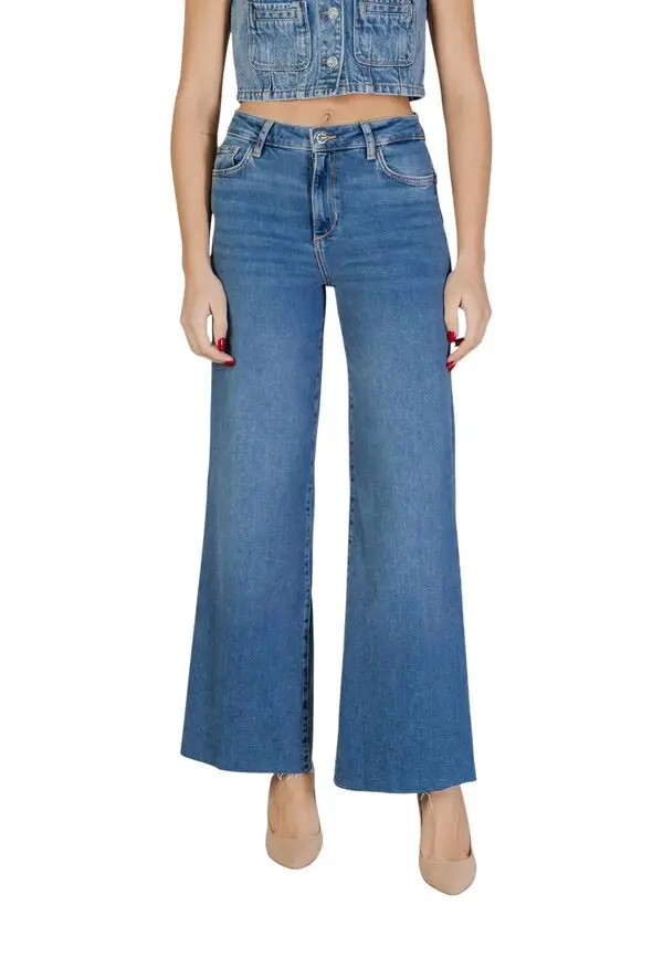 Liu Jo Medium Rise Wide-leg Denim Jeans