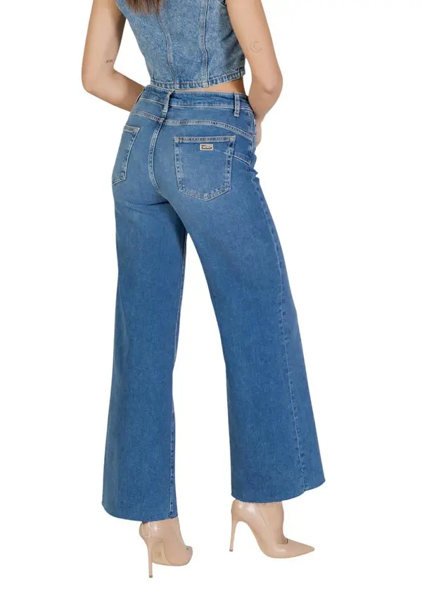 Liu Jo Medium Rise Wide-leg Denim Jeans