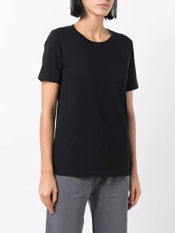 Emporio Armani Round Neck Cotton T-shirt - Black