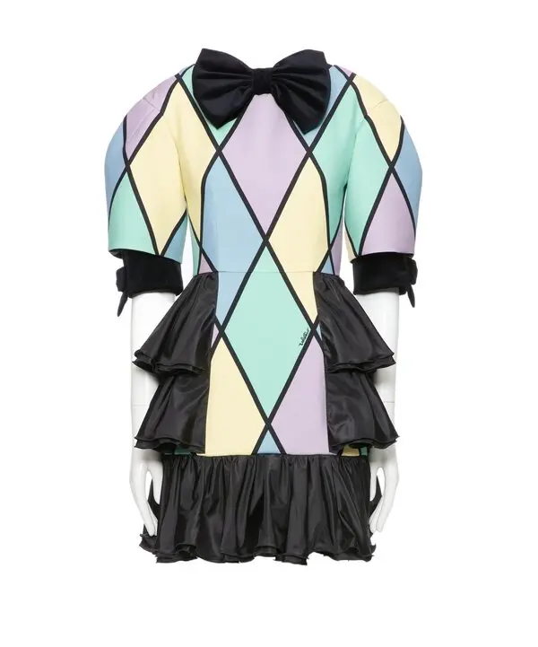 Valentino Garavani Graphic Print Short Sleeve Dress