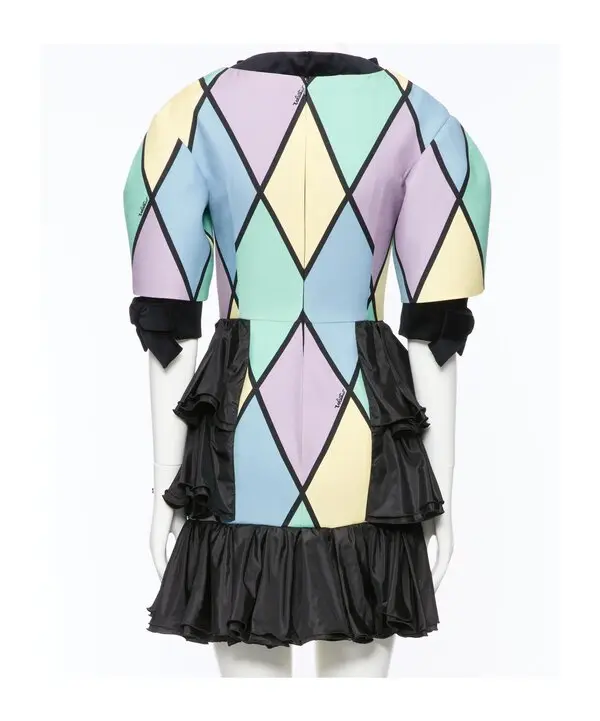 Valentino Garavani Graphic Print Short Sleeve Dress