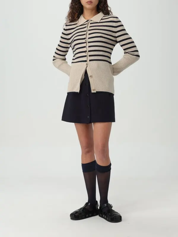 A.p.c. High-waisted A-line Mini Skirt