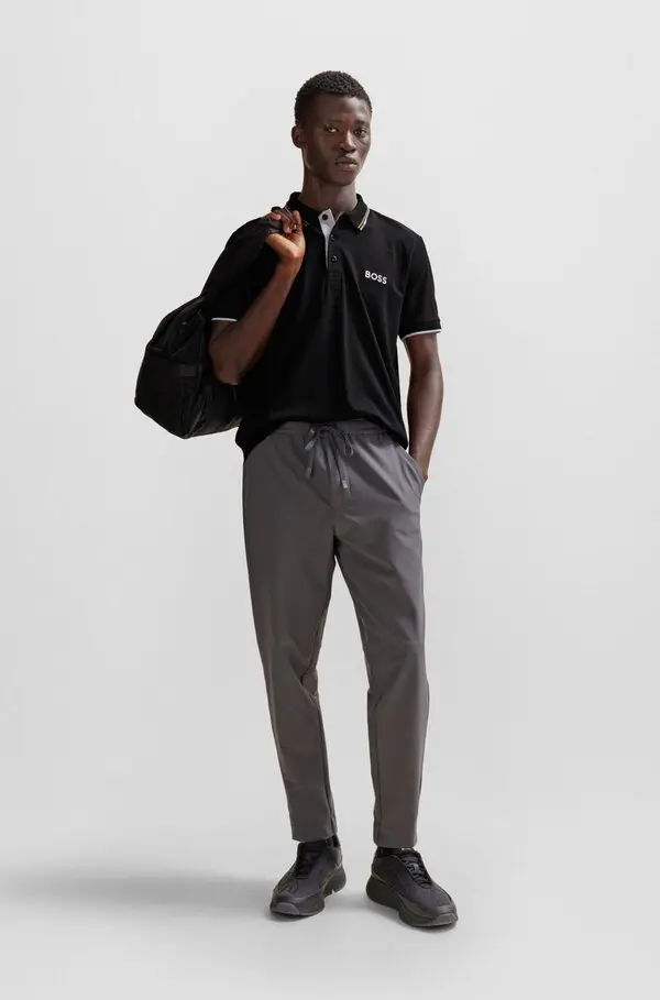 Hugo Boss Logo Embroidered Short Sleeved Polo Shirt