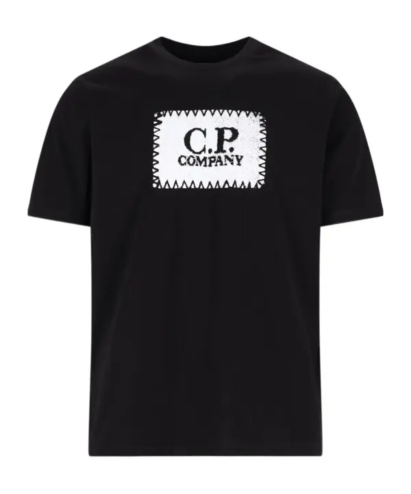 C.P. COMPANY Logo Patch Crewneck T-shirt