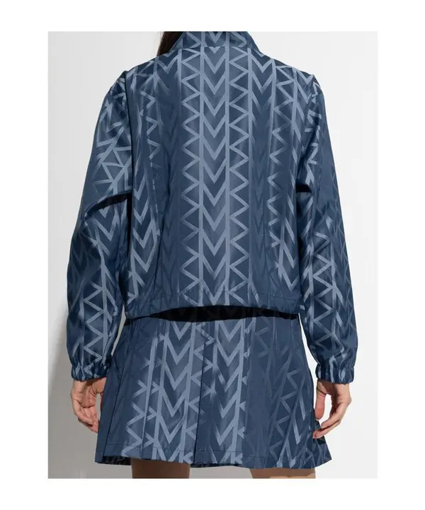 Michael Kors Geometric Pattern Zip Jacket