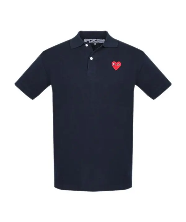 Comme Des Garçons Heart-patch Polo Shirt