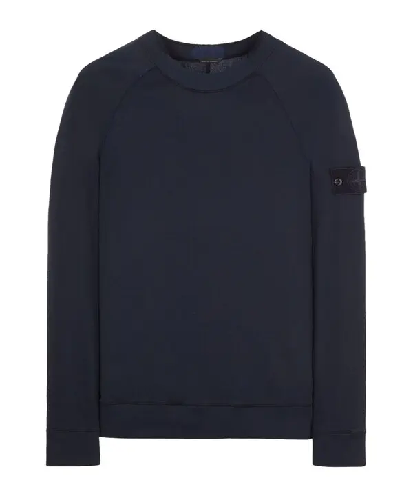 Stone Island Compass Logo Patch Crewneck Sweatshirt