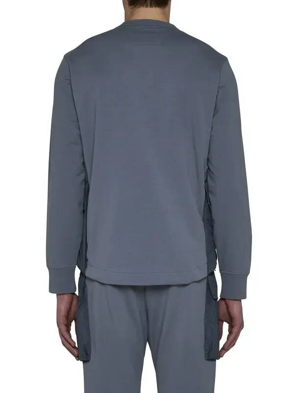 C.P. COMPANY Crew Neck Sweater With Nylon Pockets