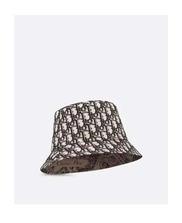 Dior Teddy-d Plan De Paris Reversible Small Brim Bucket Hat