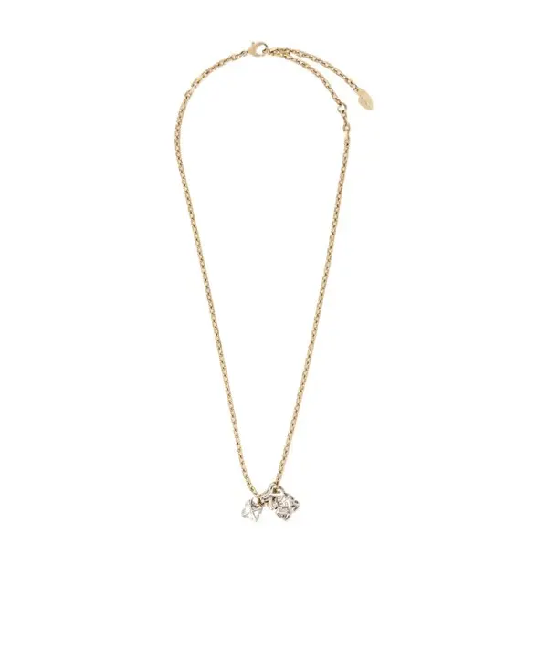 Off-White Arrow Pendant Necklace - Golden