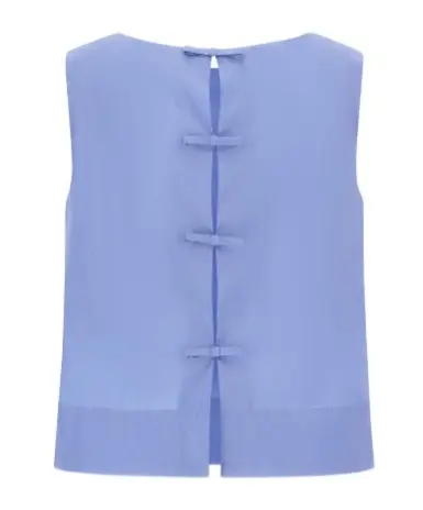 Herno Cotton Popeline Sleeveless Top