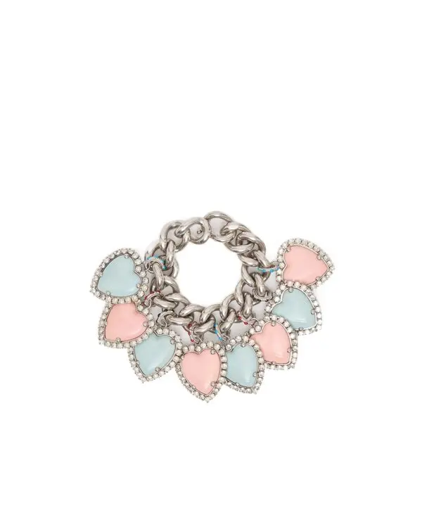 Valentino Garavani Heart Charm Bracelet - White