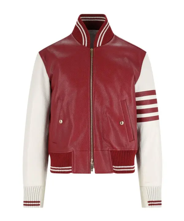 Thom Browne Zip-up Varsity Jacket