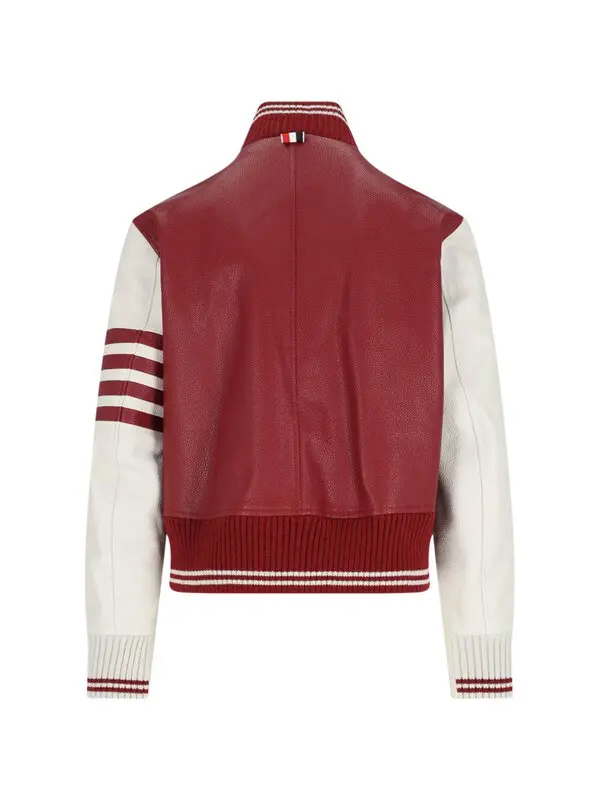 Thom Browne Zip-up Varsity Jacket
