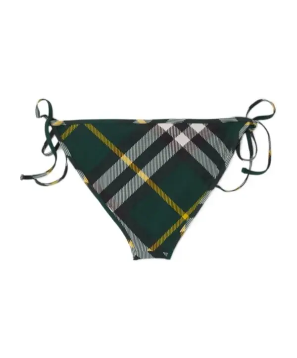 Burberry Checked Side-tied Bikini Bottoms
