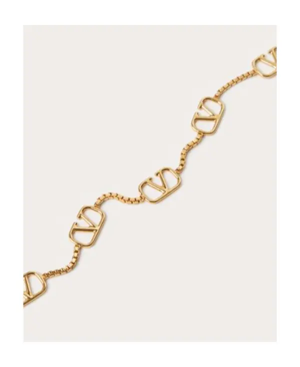 Valentino Garavani Vlogo Signature Metal Anklet