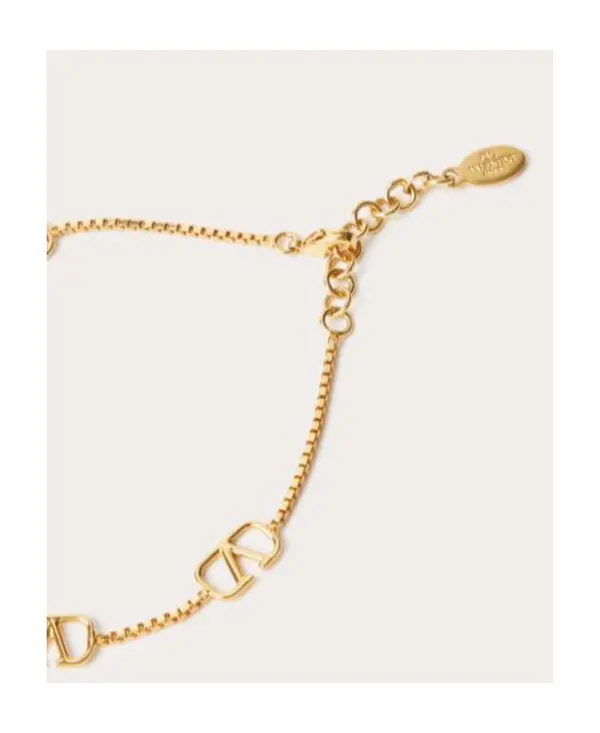 Valentino Garavani Vlogo Signature Metal Anklet