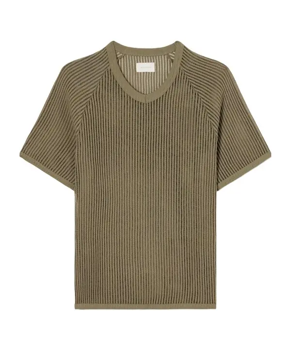 Aimé Leon Dore Ribbed Cotton-blend T-shirt - Brown