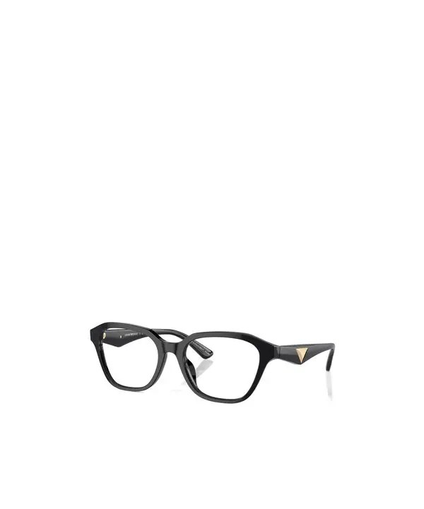 Emporio Armani Geometric Frame Eyeglasses - Black