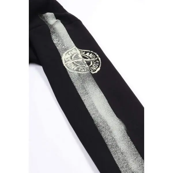 Stone Island Logo Printed Crewneck Sweatshirt