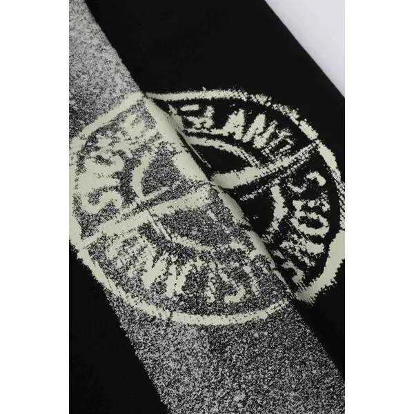 Stone Island Logo Printed Crewneck Sweatshirt