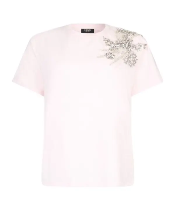 Liu Jo Embellished Crewneck T-shirt
