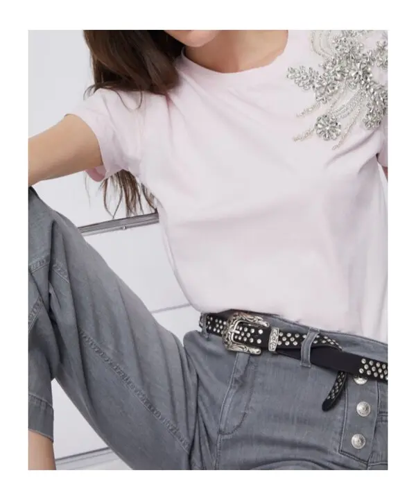 Liu Jo Embellished Crewneck T-shirt