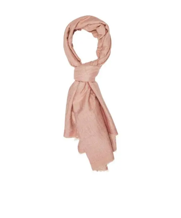 Moschino Logo Intarsia Knitted Scarf - Nude