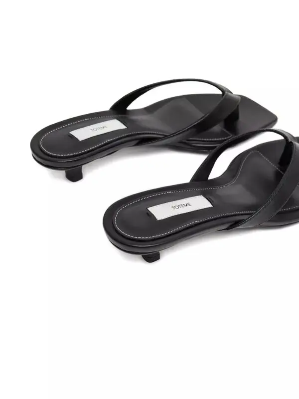 TOTEME Thong High-heeled Sandals - Black