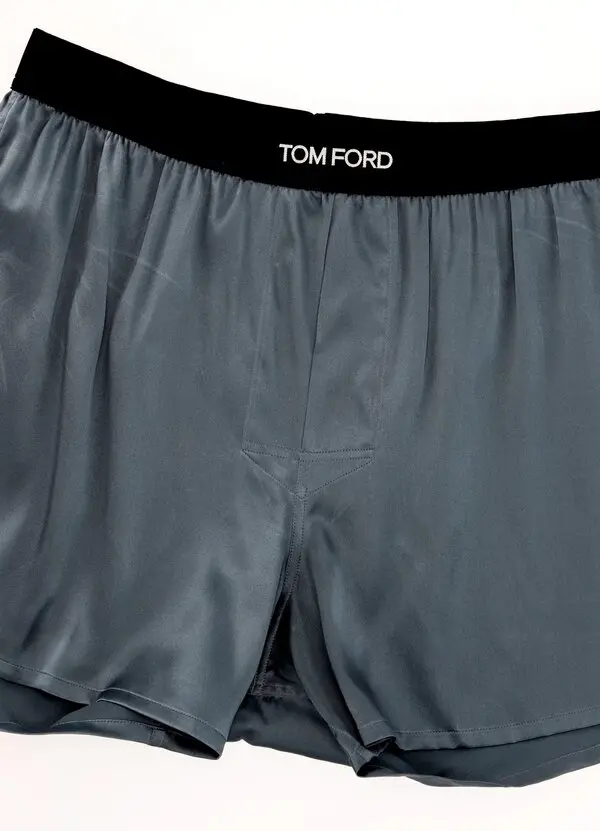 TOM FORD Logo-waistband Silk-blend Boxer Shorts