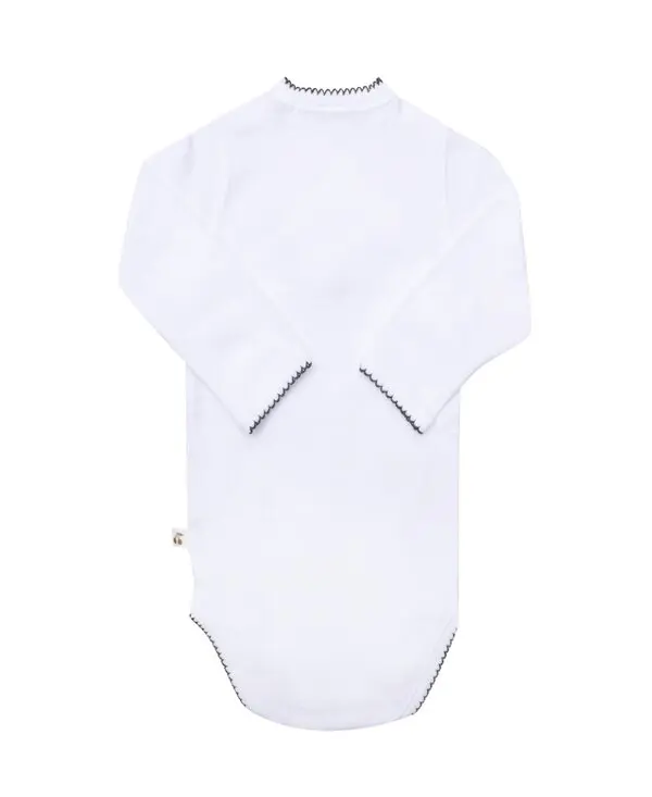 Bonpoint Seven-pack Embroidered Long Sleeve Bodysuits