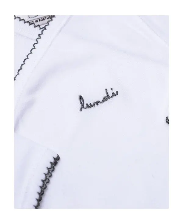 Bonpoint Seven-pack Embroidered Long Sleeve Bodysuits