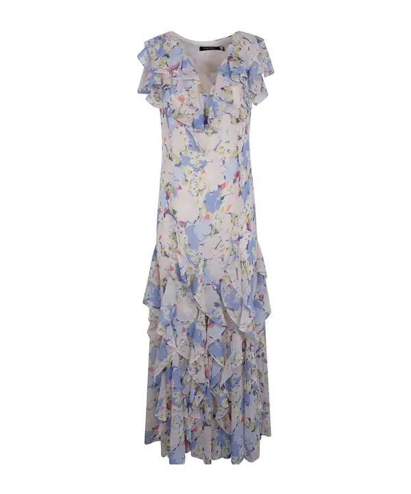 Ralph Lauren Ruffled Floral Maxi Dress