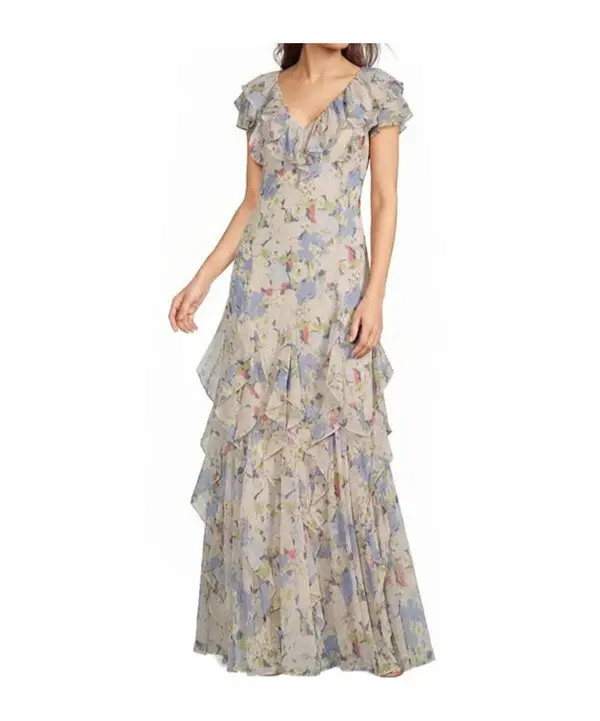Ralph Lauren Ruffled Floral Maxi Dress