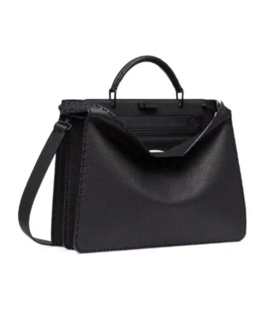 Fendi Selleria Top Handle Bag - Black