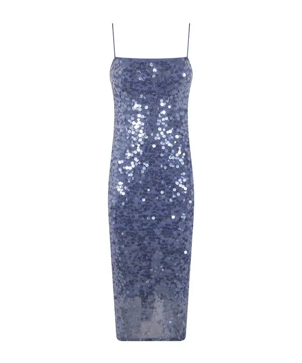 Ralph Lauren Sequin Slip Midi Dress